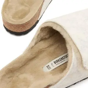 BIRKENSTOCK Solana Felt Shearling Crossover Sandals