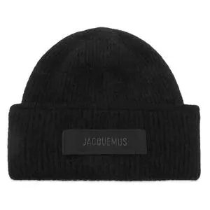 Jacquemus Grosgrain Beanie - Black