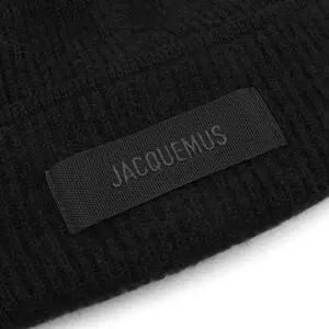 Jacquemus Grosgrain Beanie - Black