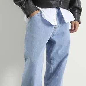 Edwin Tyrell Denim Pants - Blue Heavy Bleach Wash
