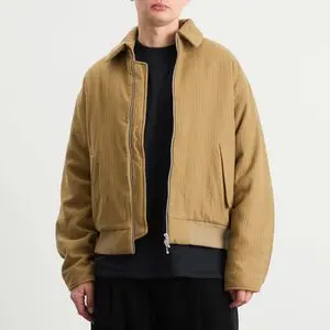 MERELY MADE Wool Stripe Bomber Jacket