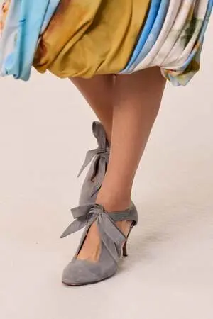 Ulla Johnson Ingrid Bow Pump - Stone
