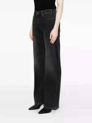 Ag Five-pocket Wide Leg Jeans