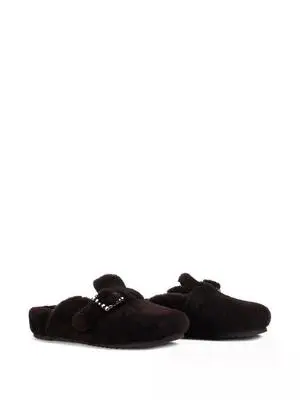 LE SILLA Buckle-embellished Flat Mules