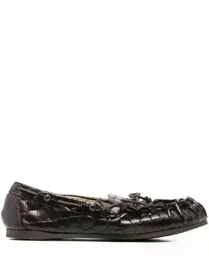 P.a.r.o.s.h Embossed Leather Loafers