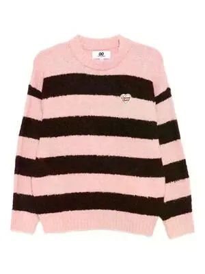 CHOCOOLATE Logo-embroidered Striped Jumper