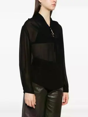 FORTE_FORTE Sheer Blouse