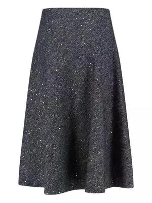 Tagliatore Sequin-embellished Midi Skirt