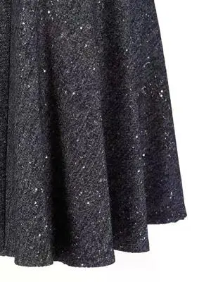 Tagliatore Sequin-embellished Midi Skirt