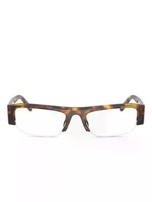 Miu Miu Geometric-frame Glasses - Green