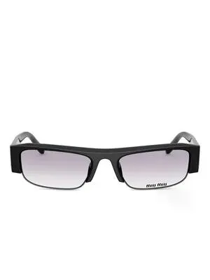 Miu Miu Rectangle-frame Sunglasses - Black