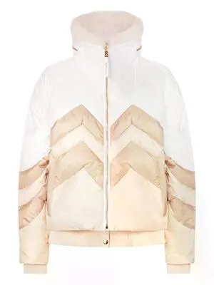 Bogner Chevron-pattern Quilted Ski Jacket - White