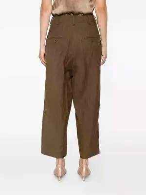 UMA WANG Pleated Cropped Trousers