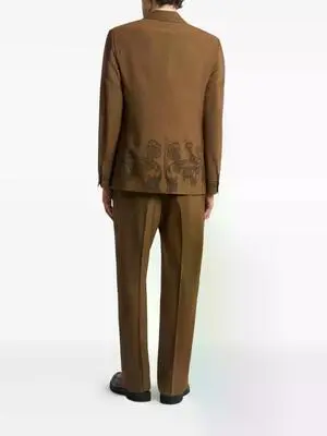 Etro Floral-motif Single-breasted Blazer