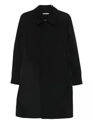 Attachment Single-breasted Collared Coat