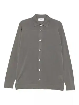 LARDINI Buttoned Wool Cardigan - Grey