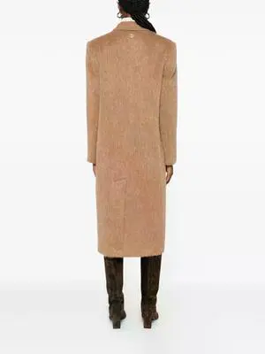 TWINSET Textured Single-breasted Coat
