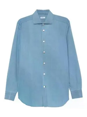 Kiton Buttoned Cotton Shirt - Blue