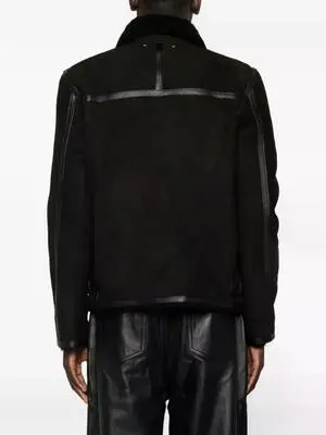 Paul Smith Shearling-trim Leather Coat