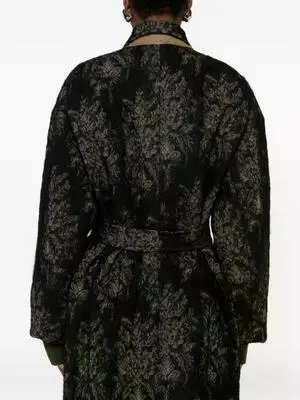 UMA WANG Floral-pattern Belted Coat