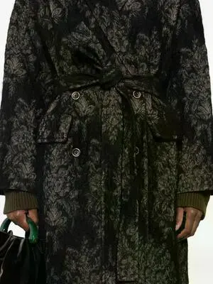 UMA WANG Floral-pattern Belted Coat