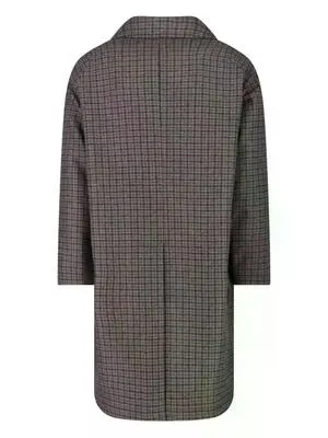 Tagliatore Check Buttoned Coat