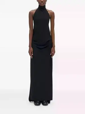 ANN DEMEULEMEESTER Rut Sleeveless Turtleneck Maxi Dress