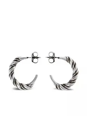 ANN DEMEULEMEESTER Babs Twisted Earrings - Silver