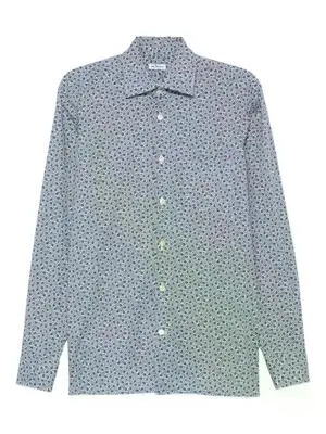 Kiton Patterned Shirt - Blue