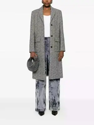 Patrizia Pepe Herringbone Overcoat