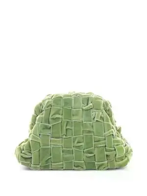 Maria La Rosa Woven Clutch - Green
