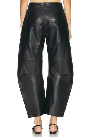 NILI LOTAN Shon Leather Pant - Midnight