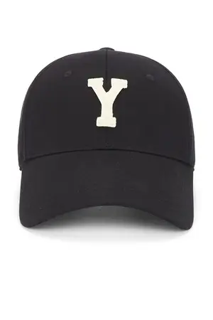Saint Laurent Baseball Hat - Black & Ivory