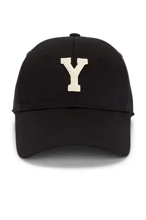 Saint Laurent Baseball Hat - Black & Ivory