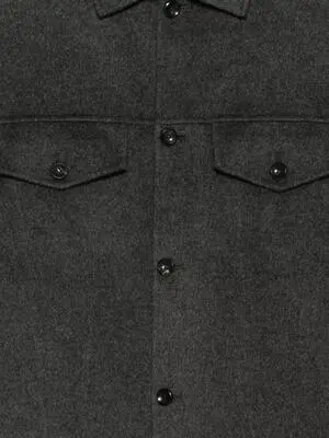 Attachment Buttoned-pocket Jacket - Grey