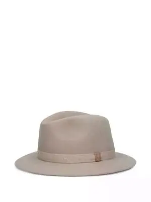 Borsalino Country Logo-detail Hat - Neutrals