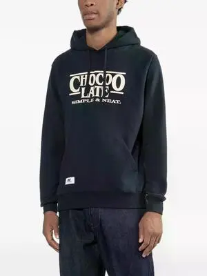 CHOCOOLATE Logo-embossed Hoodie - Blue