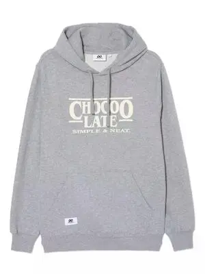 CHOCOOLATE Logo-embossed Hoodie - Grey