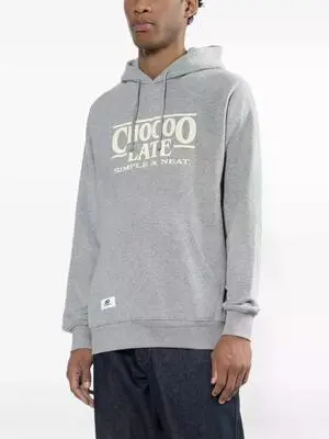 CHOCOOLATE Logo-embossed Hoodie - Grey