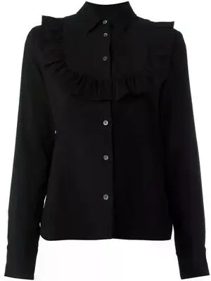 Maison Kitsuné Ruffled Panel Shirt