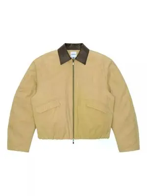 ADER ERROR Contrast-collar Long-sleeve Jacket - Neutrals
