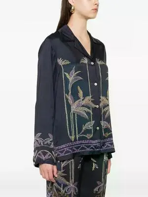 FORTE_FORTE Embroidered Floral Shirt