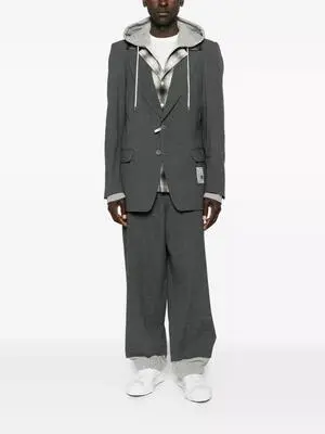 Mihara Yasuhiro Paneled Trousers With Cuffed Hem