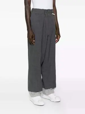 Mihara Yasuhiro Paneled Trousers With Cuffed Hem
