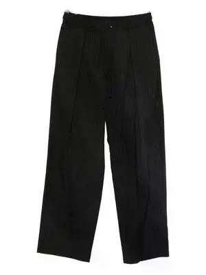 Attachment Pinstripe Trousers - Black