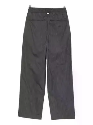 Attachment Pinstripe Drawstring Trousers - Grey
