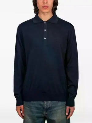 ANOTHER ASPECT Merino Wool Polo Shirt