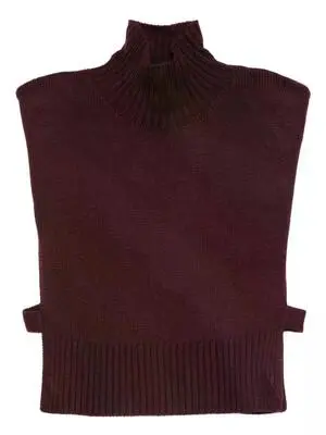 Patrizia Pepe High-neck Sleeveless Sweater