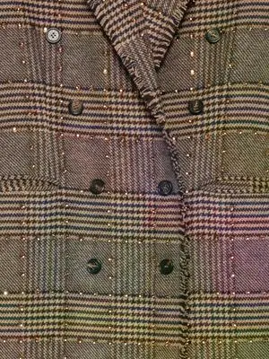 Giuseppe Di Morabito Check-pattern Double-breasted Coat