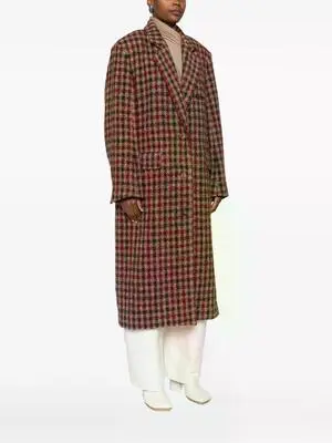 UMA WANG Checked Single-breasted Coat